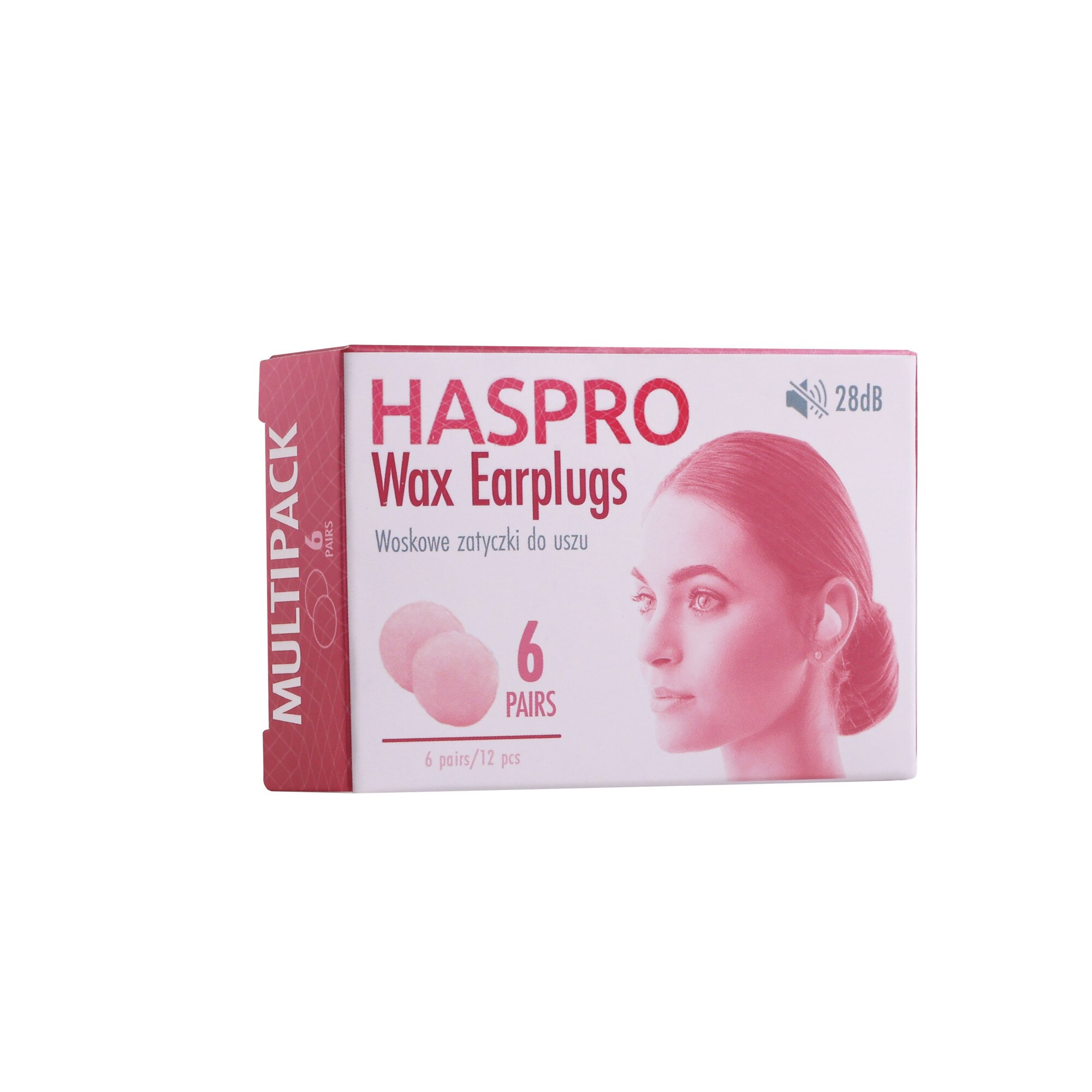Set 12 dopuri de urechi Haspro Wax din ceara, impotriva zgomutului ...