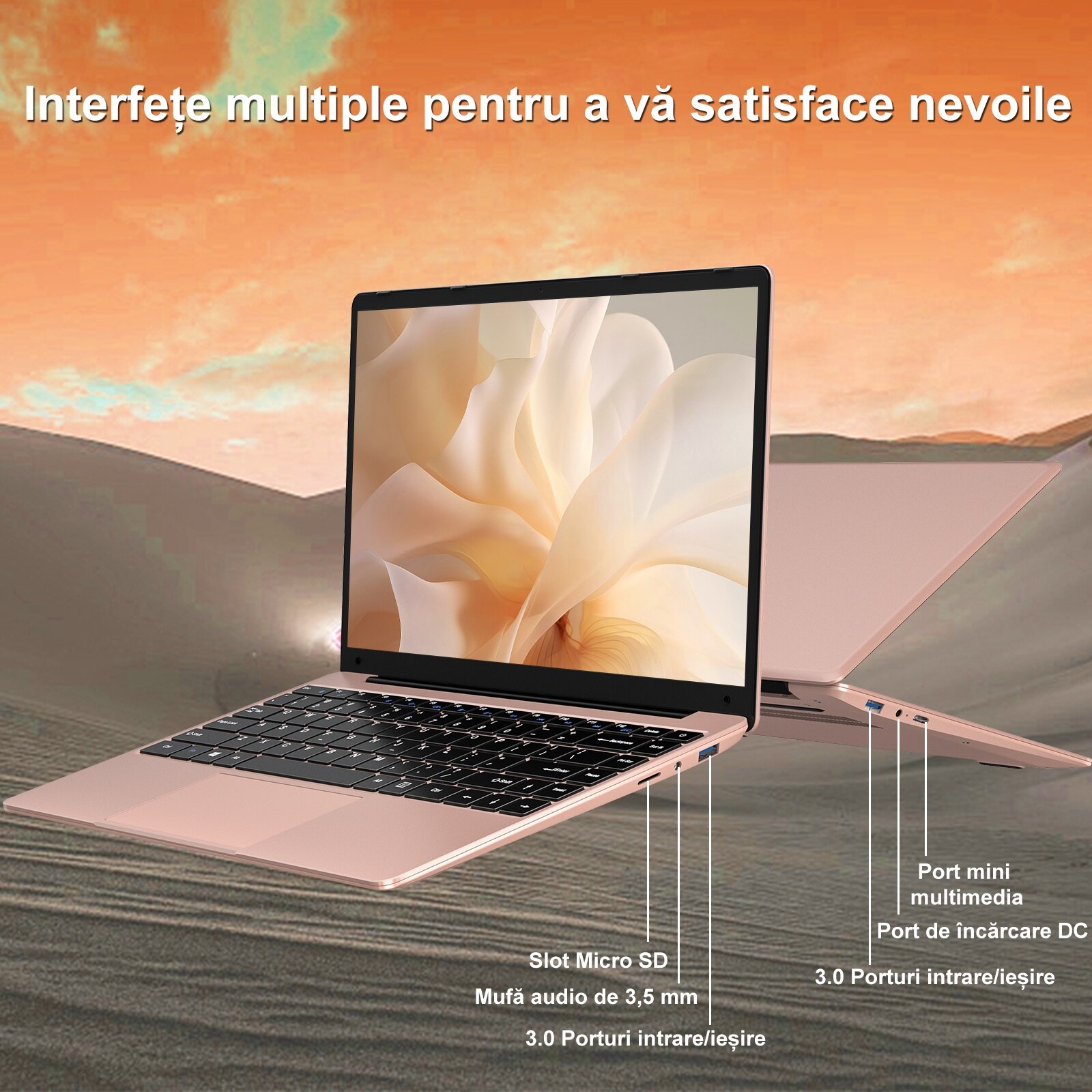 Aocwei A5 Laptop de 14 inchi 6 GB DDR4 256 GB SSD 1 TB Extinde Celeron ...