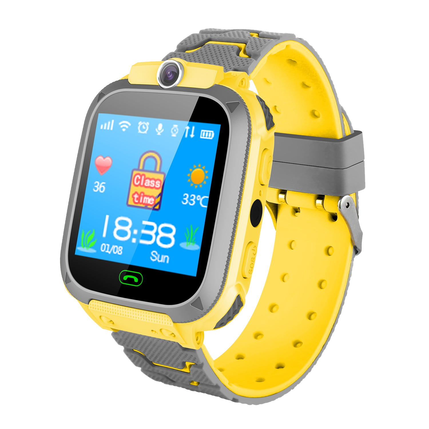 Ceas smart pentru copii, curea silicon ajustabila, waterproof IP67, GPS ...