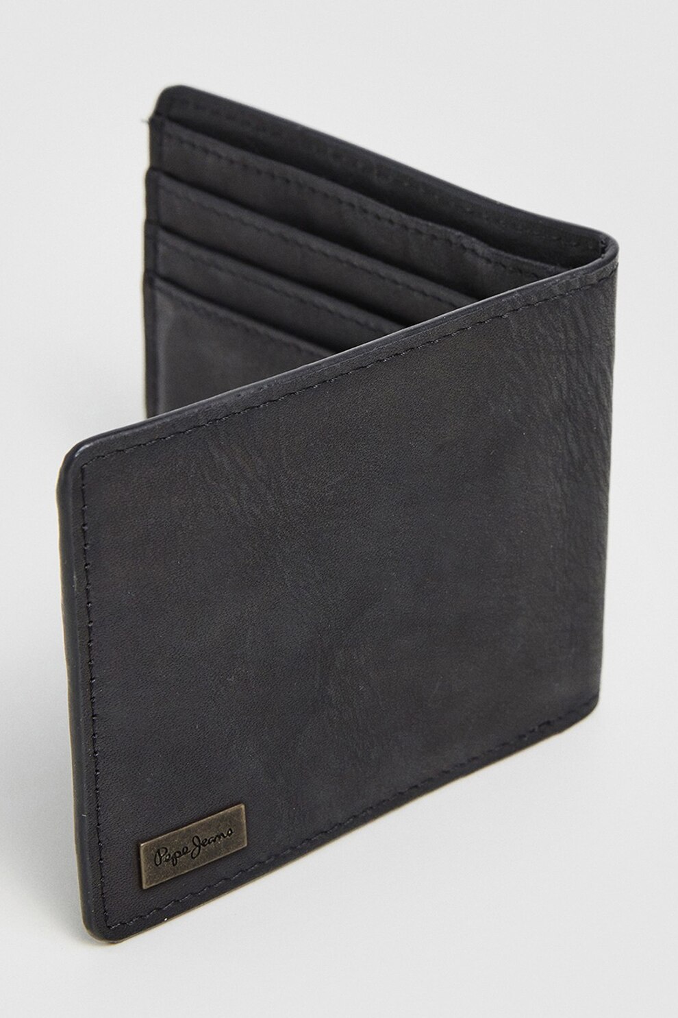 Pepe Jeans London, Tate kihajtható bőr pénztárca, Fekete - eMAG.hu
