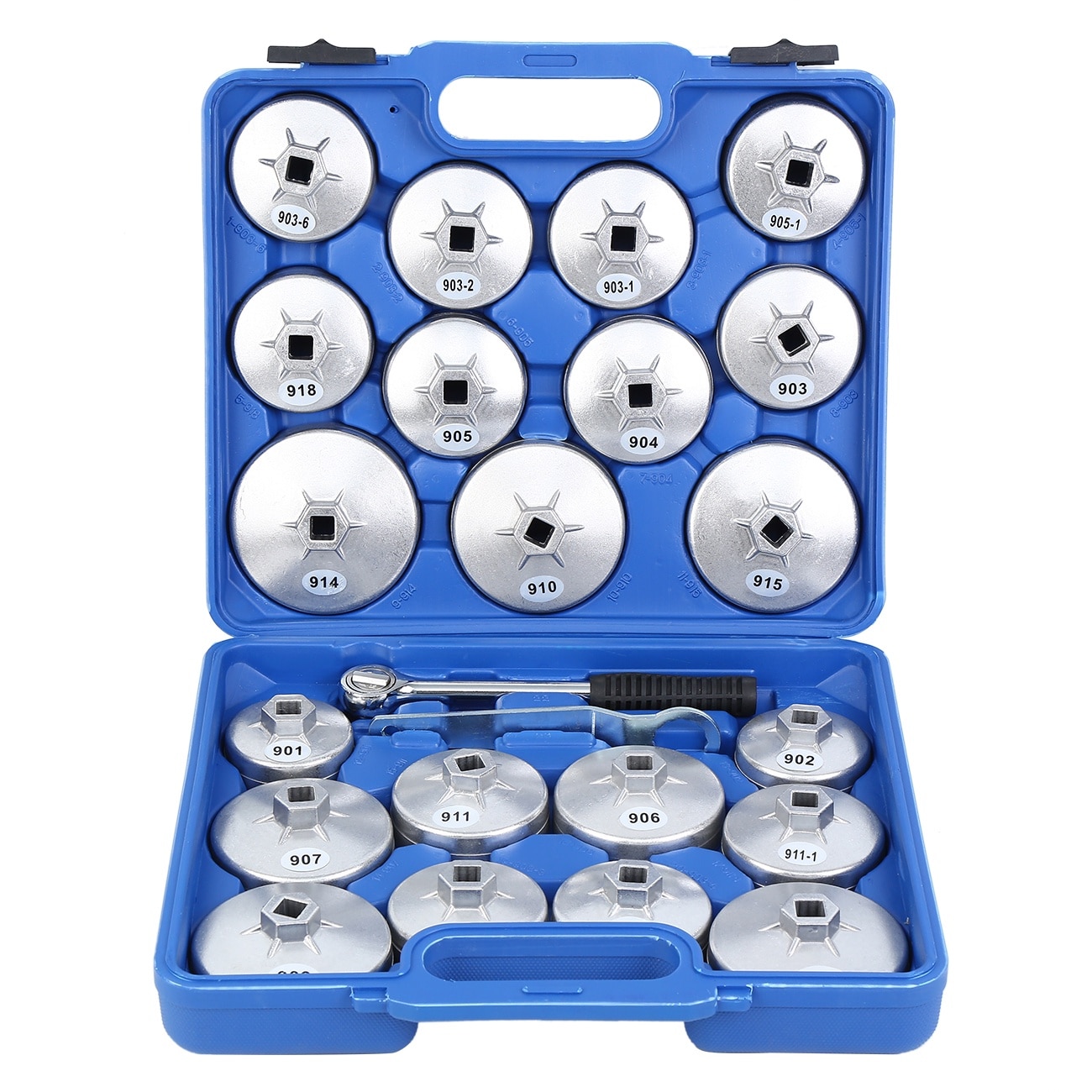 Set chei pentru filtru de ulei, 23 piese, aluminiu, portabil ...