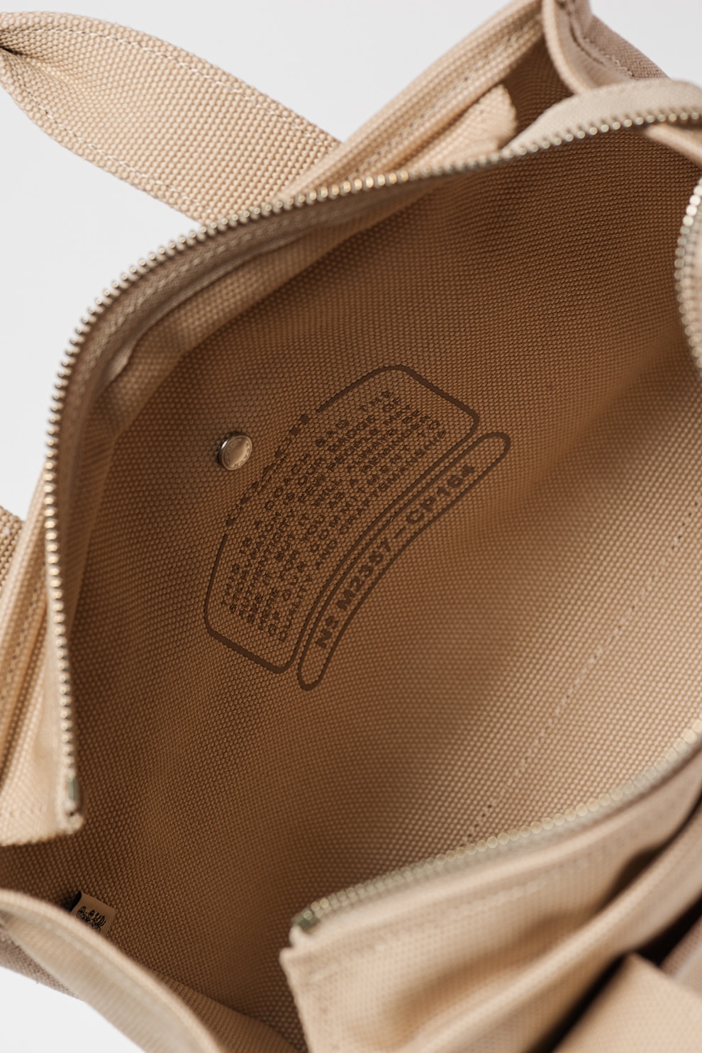 Coach, Geanta tote din panza Cargo, Bej, Maro fango - eMAG.ro