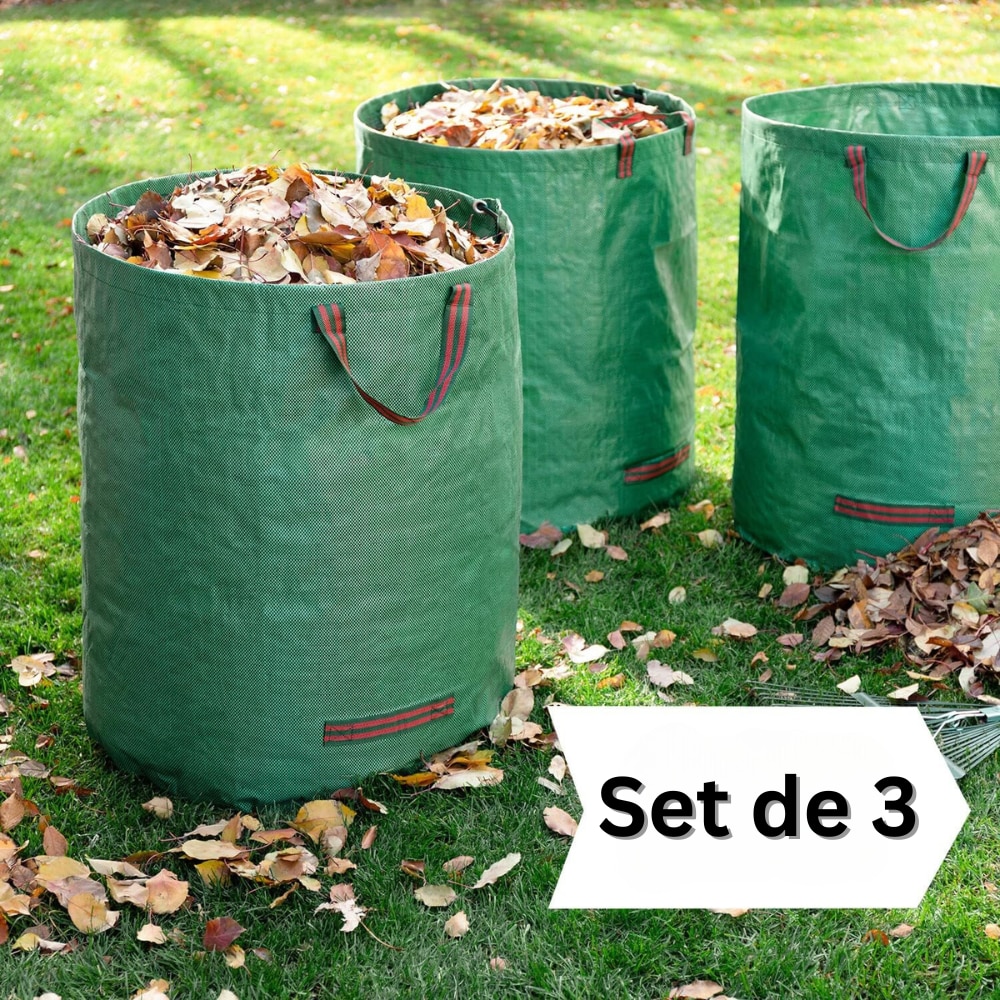 Set 3 Cosuri pentru Gradina Velixo®, cu Manere Transport, Pliabil ...