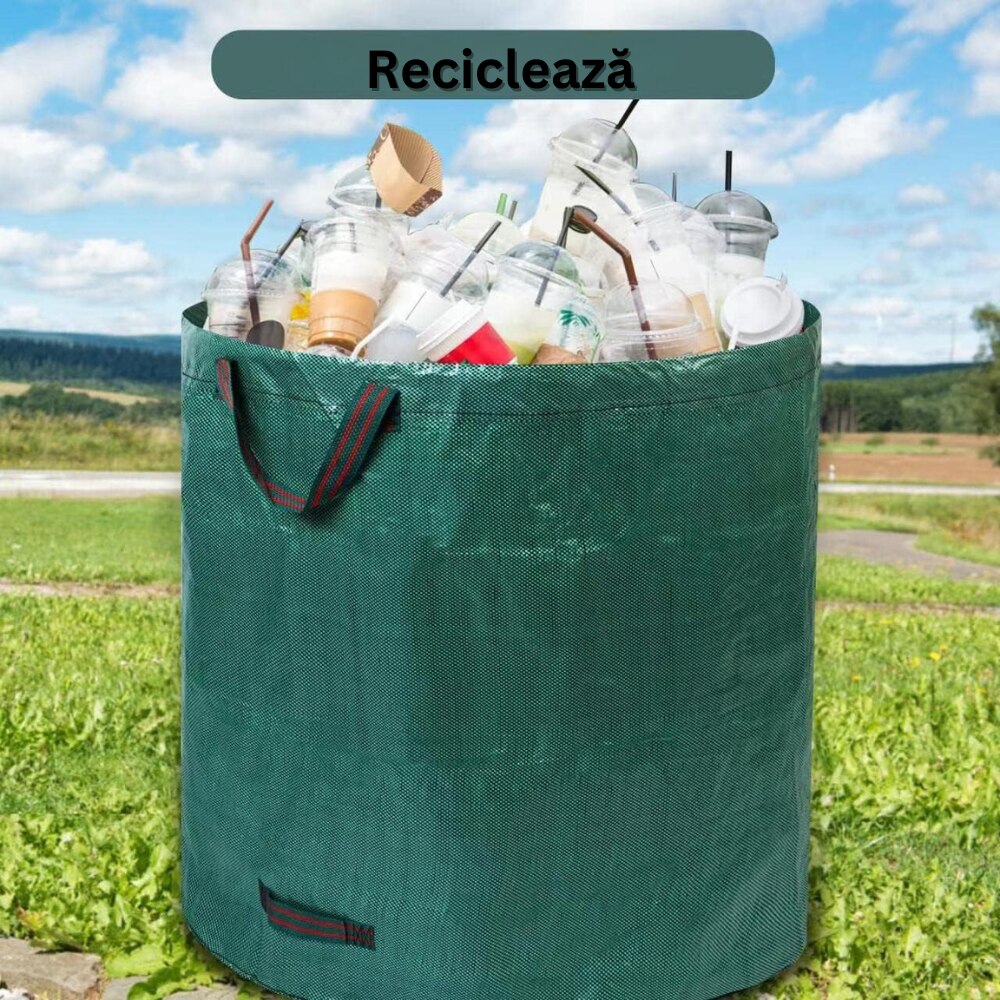 Cos pentru Gradina Velixo®, cu Manere Transport, Pliabil, Reutilizabil ...