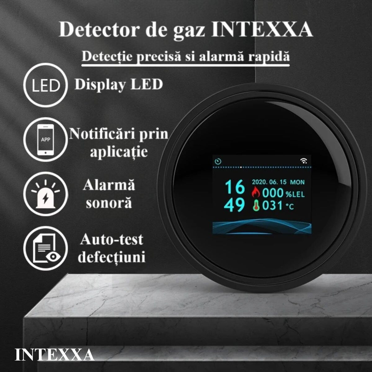 Senzor Detector de Gaz, Smart, pentru Detectie scurgeri de Gaze ...