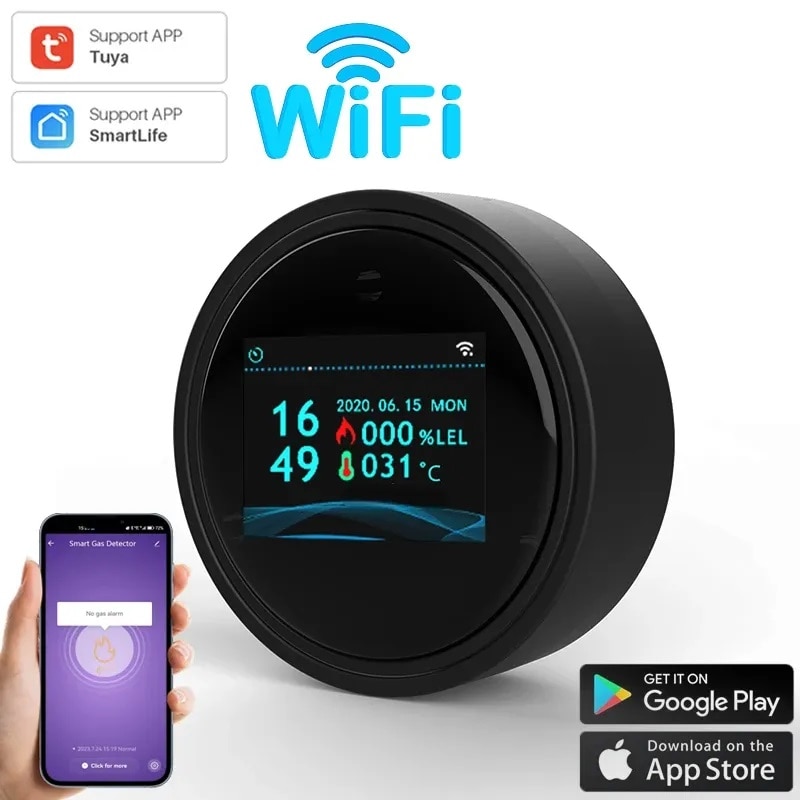 Senzor Detector de Gaz, Smart, pentru Detectie scurgeri de Gaze ...