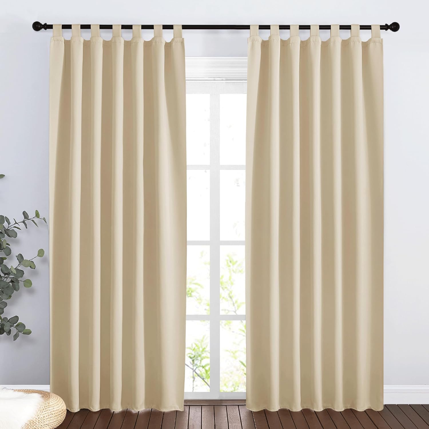 Set 2 Perdele cu bride, PONY DANCE, 220 x 140 cm, Opace, Blackout ...