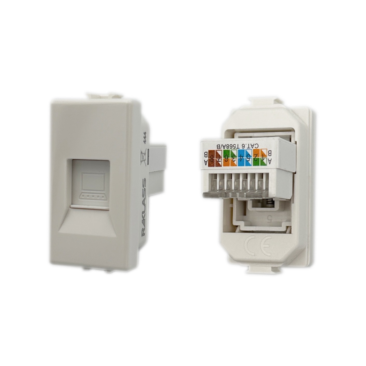 Priza RJ45 UTP Cat.6 (1modul) - Italy-klass 444 - eMAG.ro
