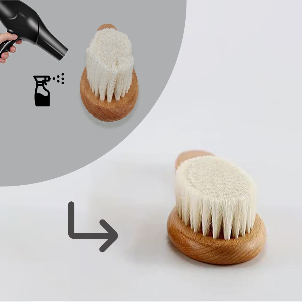 Set 3 perii pentru par bebelusi, capra naturala, prevenire crusta de ...