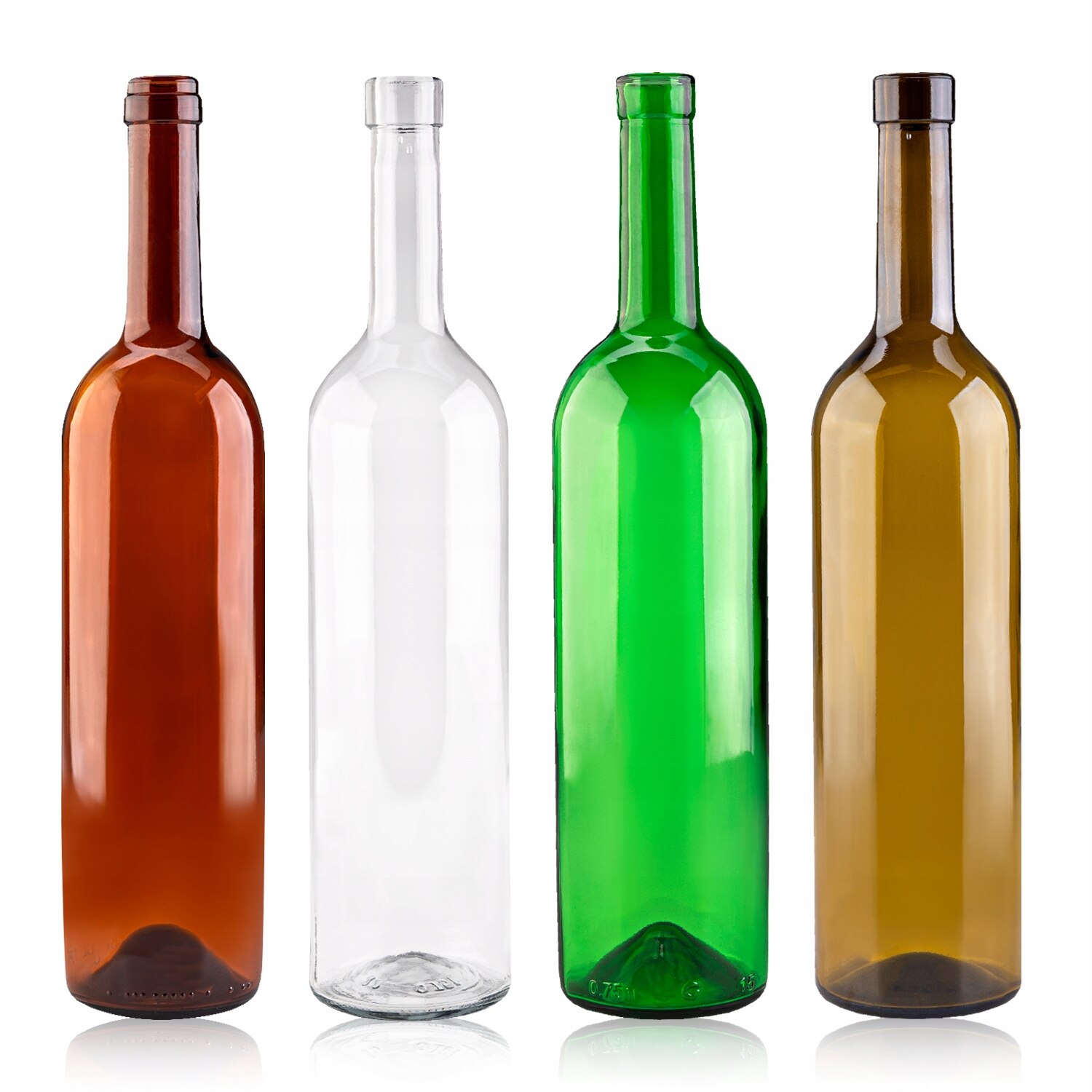 Set, Sticle, Vin, 750 Ml, Verde Alb Maro, 10 Buc - eMAG.ro