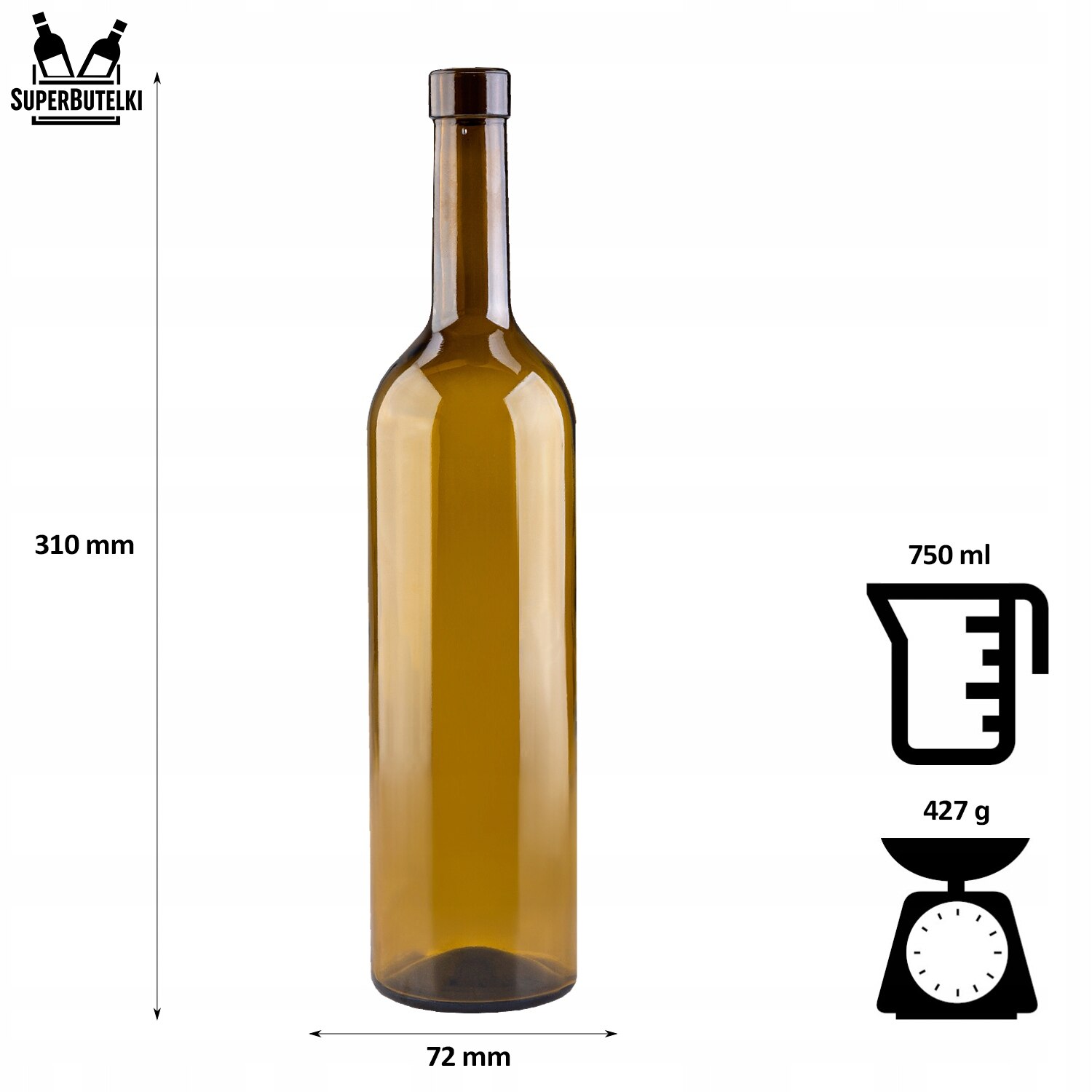 Set, Sticle, Vin, 750 Ml, Verde Alb Maro, 10 Buc - eMAG.ro