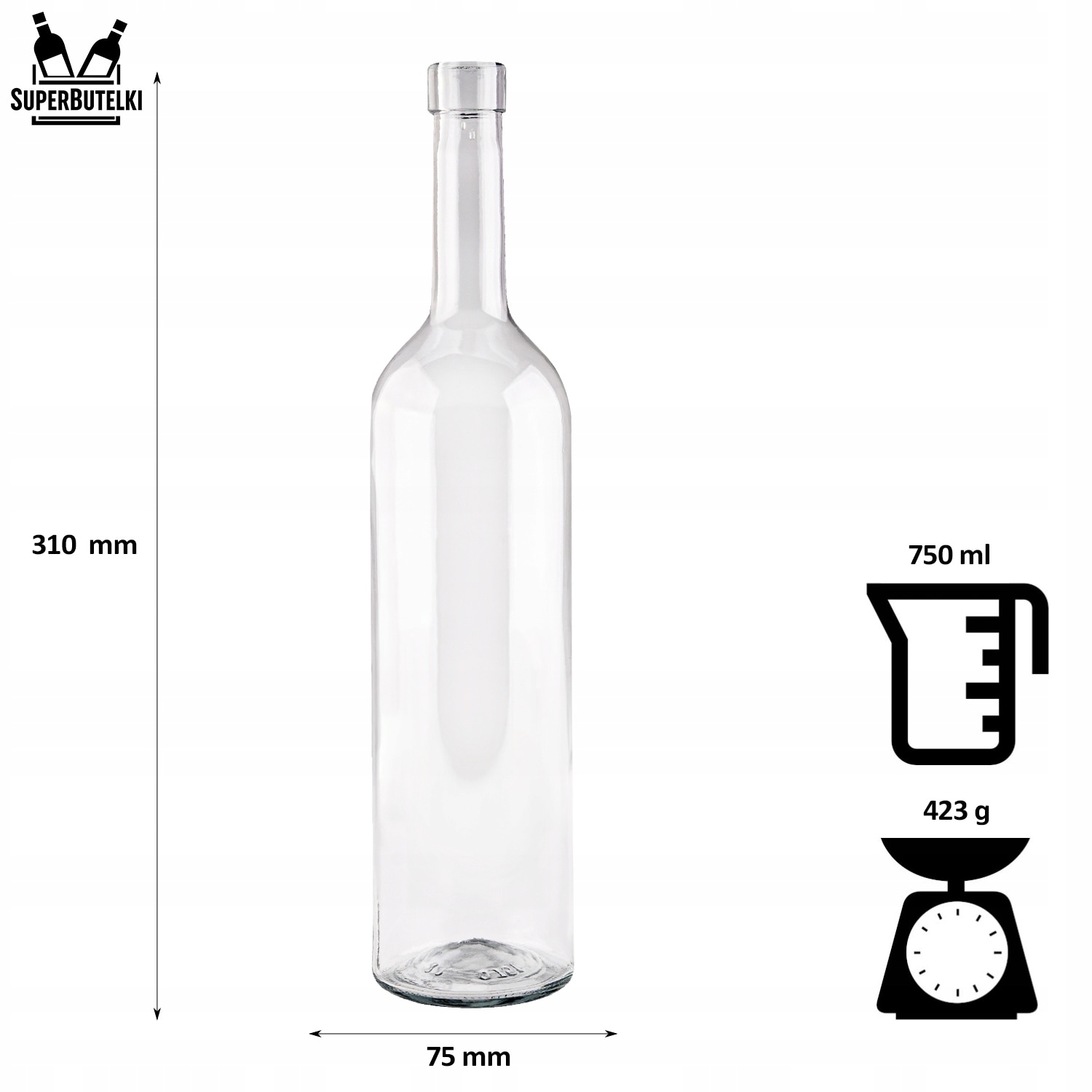 Set sticle Bordeaux 750ml, 40 bucati, cu dopuri, etichete si capace ...