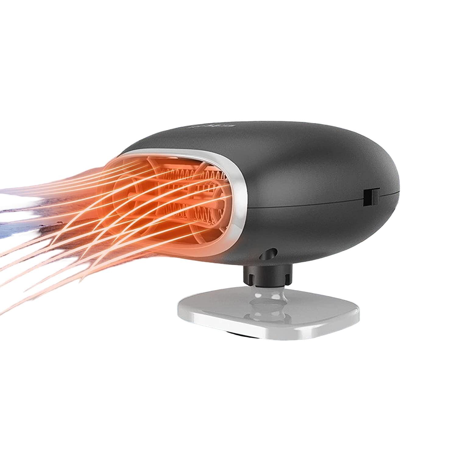 Incalzitor auto portabil Jormftte, 150W, negru, 9.5x7.5x13cm - eMAG.ro