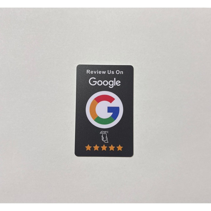 Card pentru recenzii Google Business Maps, scanare rapida cu telefonul ...