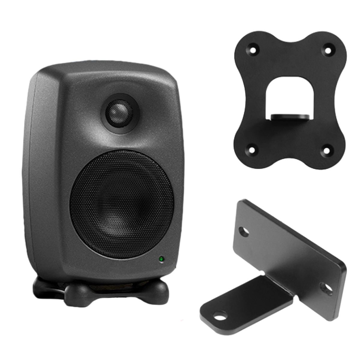 Suport perete pentru boxe QttvbTna, metal, negru, 11x9cm - eMAG.ro