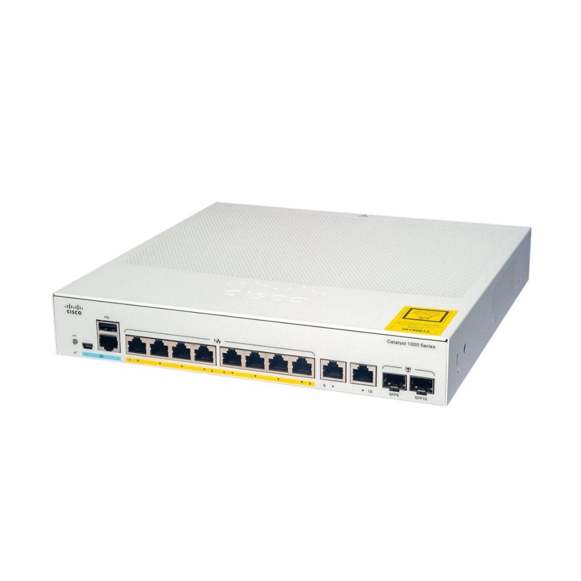 Switch, Cisco, C1000-8P-2G-L, IEEE 802.3/IEEE 802.3u/IEEE 802.3z ...
