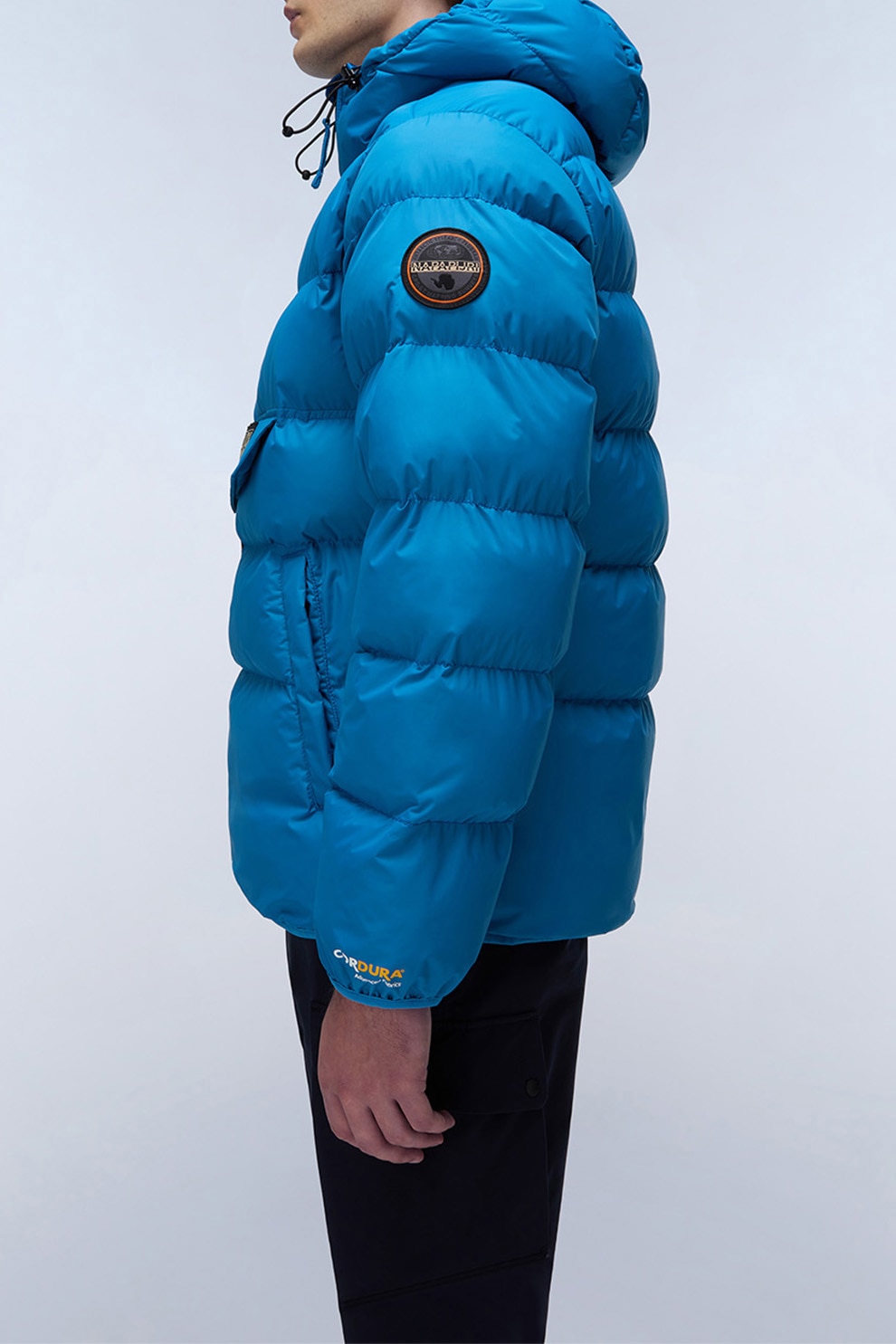 Napapijri, Geaca matlasata fara inchidere cu logo Rainforest, Albastru ...