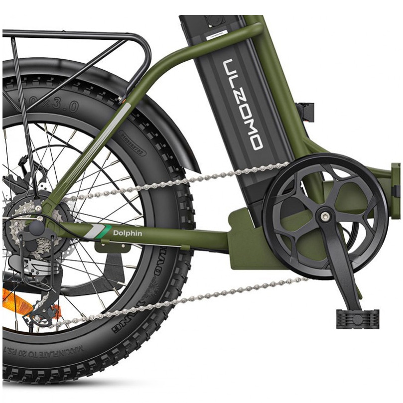 Bicicleta electrica pliabila Ulzomo 20"E-bike Dolphin, 350W, 36V, 13Ah ...