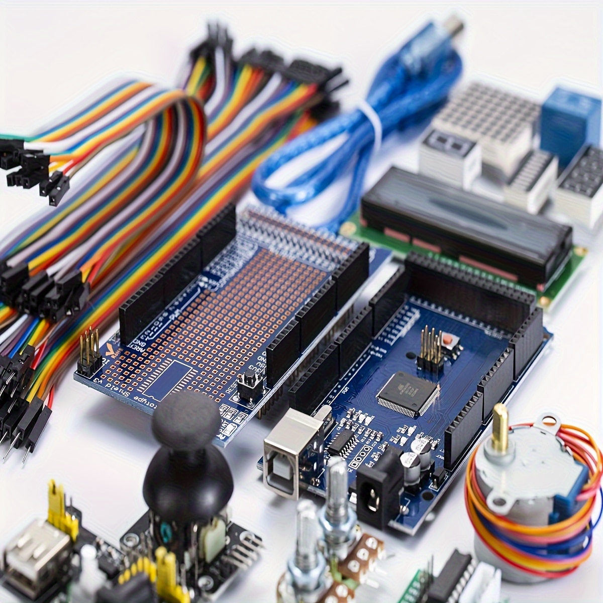 Kit Complet Incepatori Arduino, ISSNW, peste 180 componente, senzori si ...