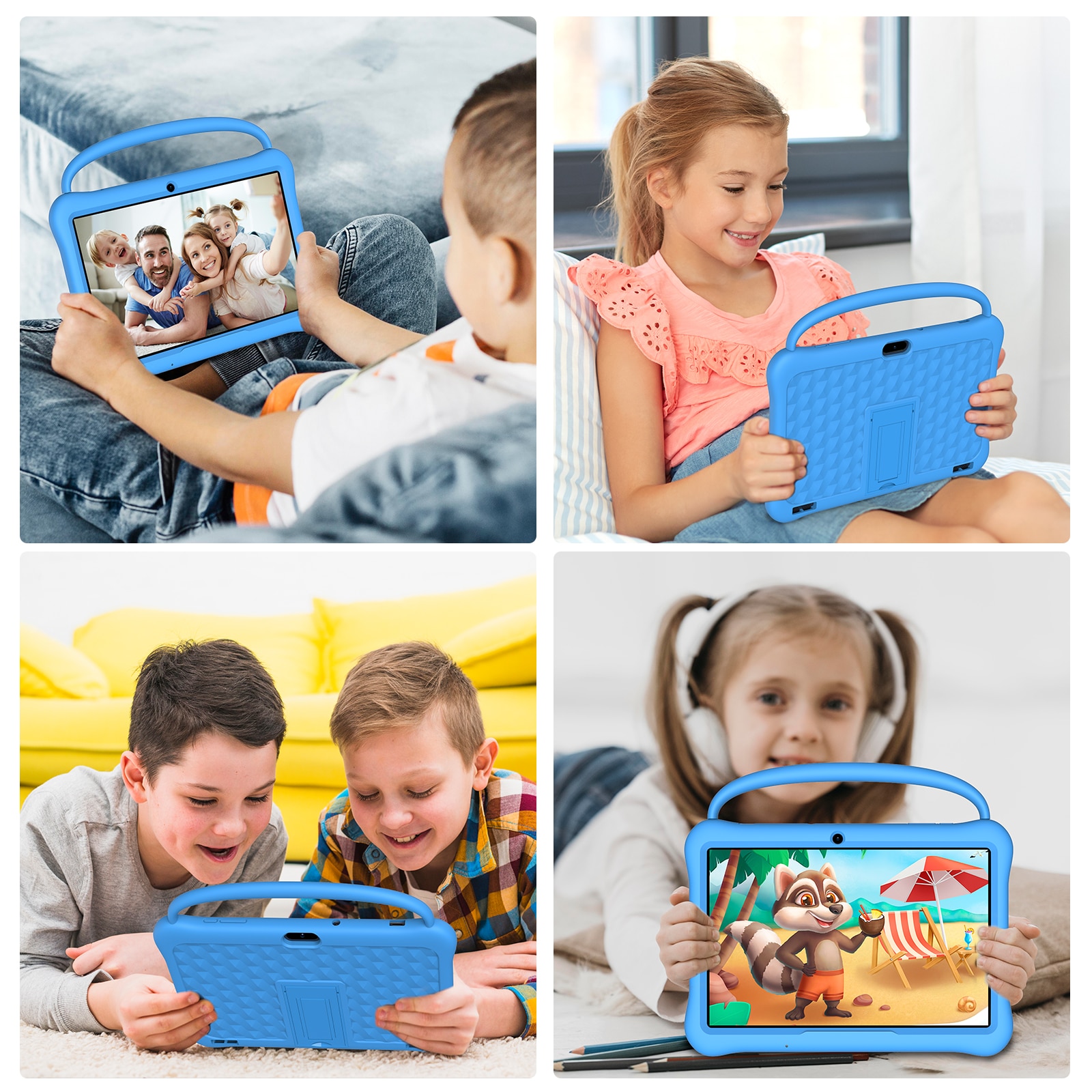 Tableta pentru copii de 10 inch, marca VASOUN, cu Android 13, 4 GB RAM ...