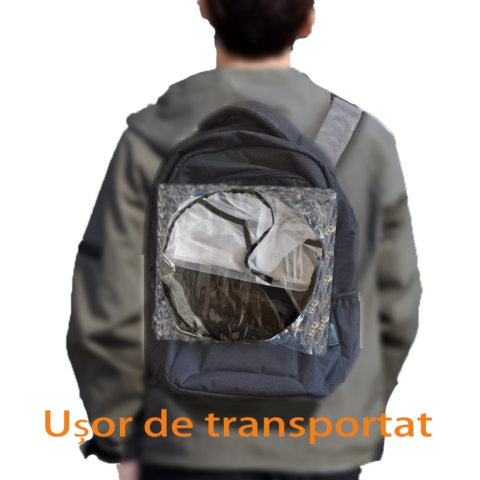 Plasa portabila pentru cap de tantari pliabila Pop-Up Travel Essentials ...