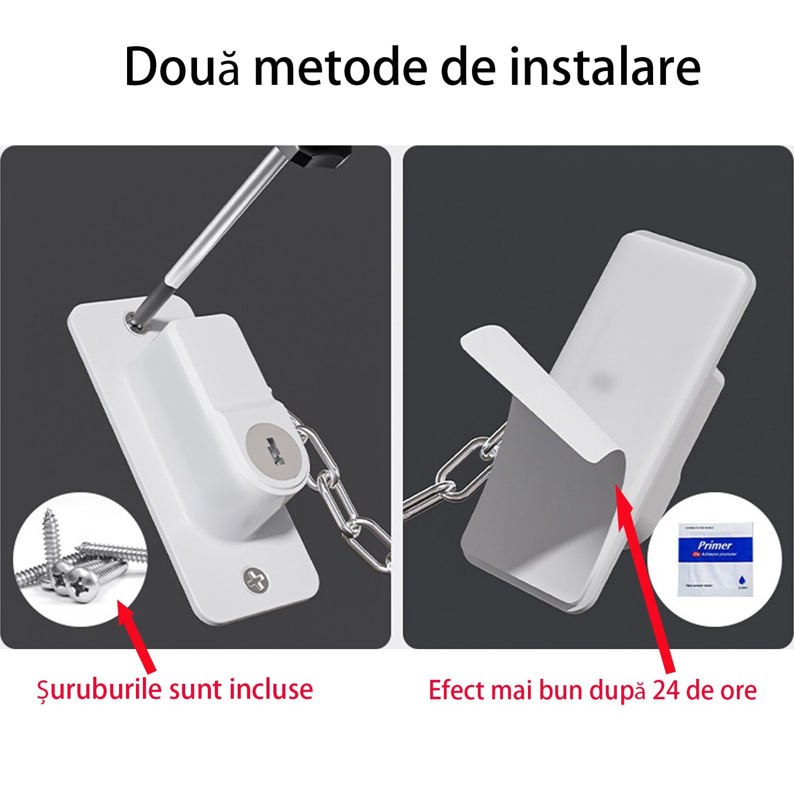 Set de 2 sisteme de siguranta pentru copii, reglabil, impiedica copiii ...