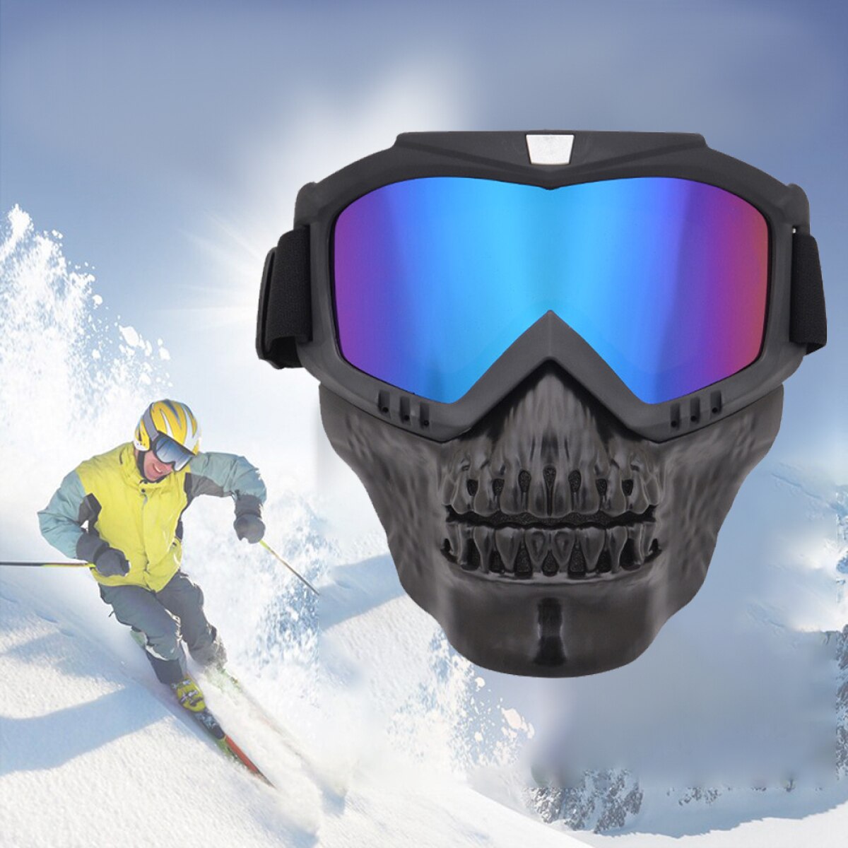 Set Ochelari si Masca Detasabila pentru ski, Protectie UV, Anticeata ...