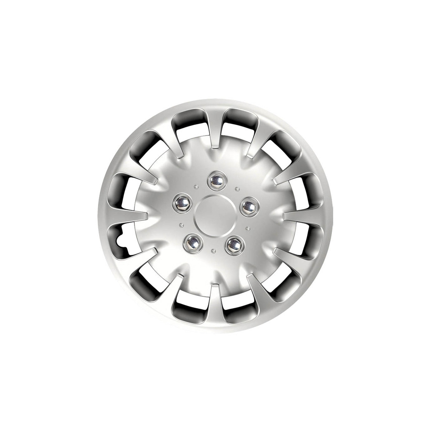 Set 4 butuci roti auto, Universal, plastic, 15" - eMAG.ro