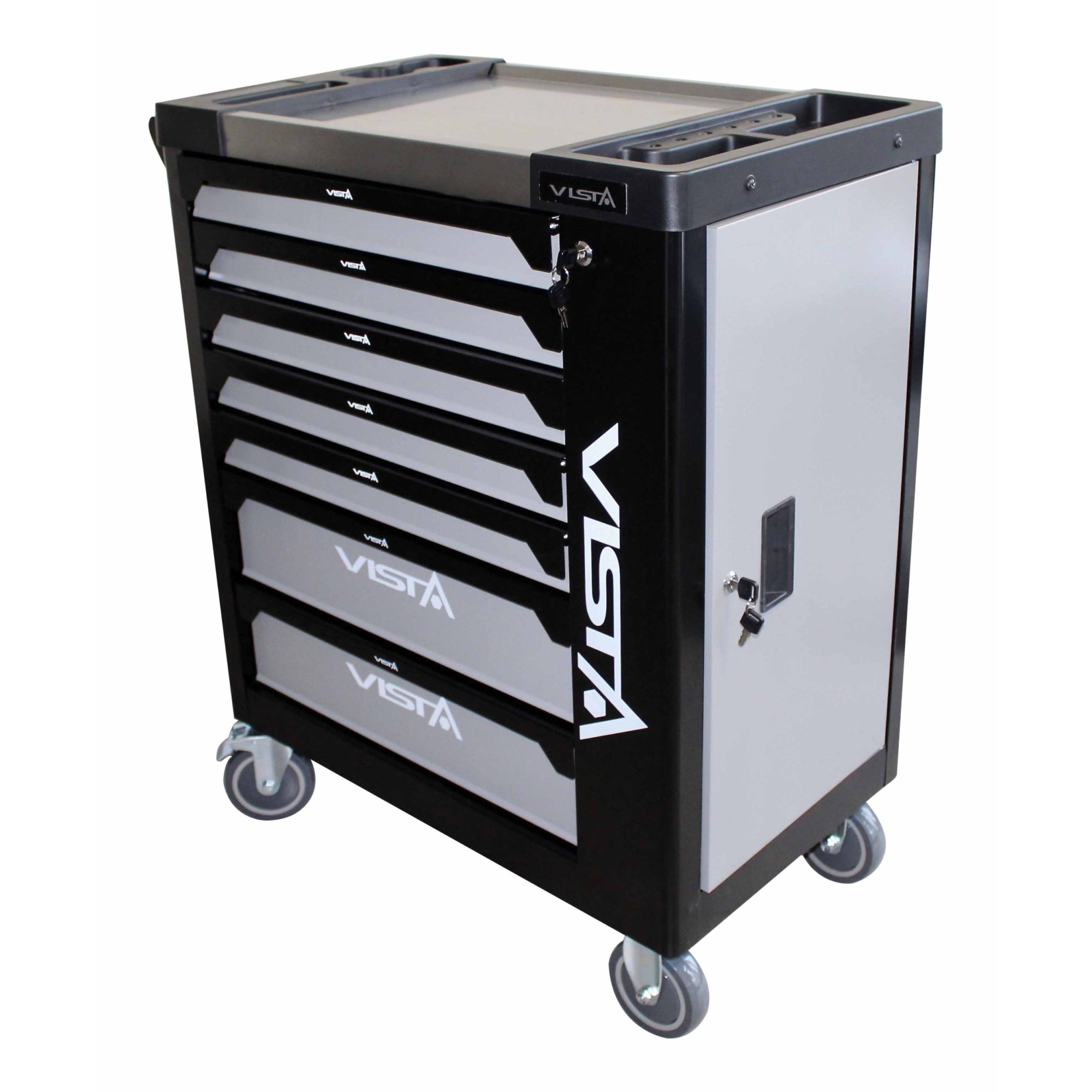 Dulap scule profesional echipat 7 sertare, 6 module, ASTA, 257 piese ...