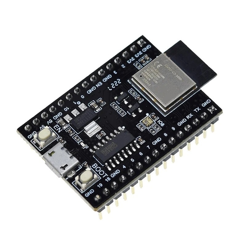 Placa de dezvoltare ESP32-C3 cu modul ESP32-C3-MINI-1, WiFi si ...