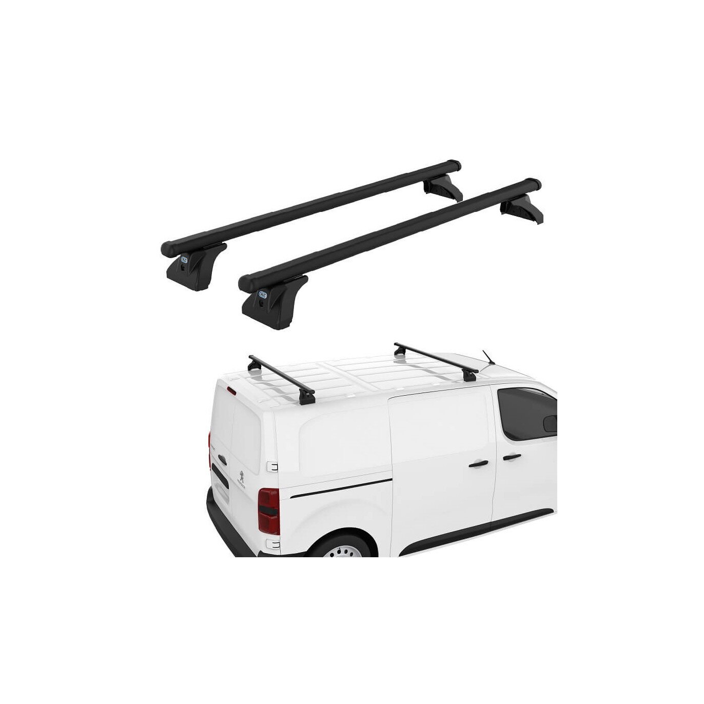 Set 2 Bare Transversale CRUZ Cargo Xpro 2022, 130cm, Negru - eMAG.ro