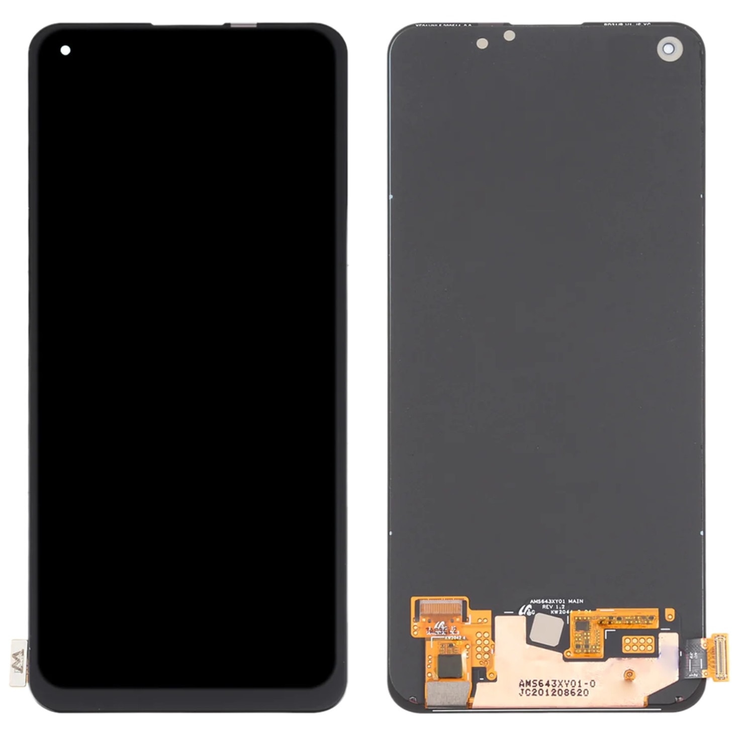 Oppo Reno 5 Lite / Realme 8 Pro / A94 4G / A94 5G kijelző, OLED, fekete ...