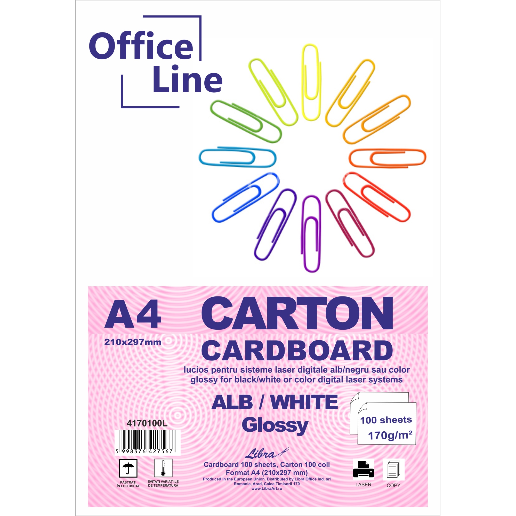 Carton alb A4 170 gr LUCIOS 100 coli/top - eMAG.ro