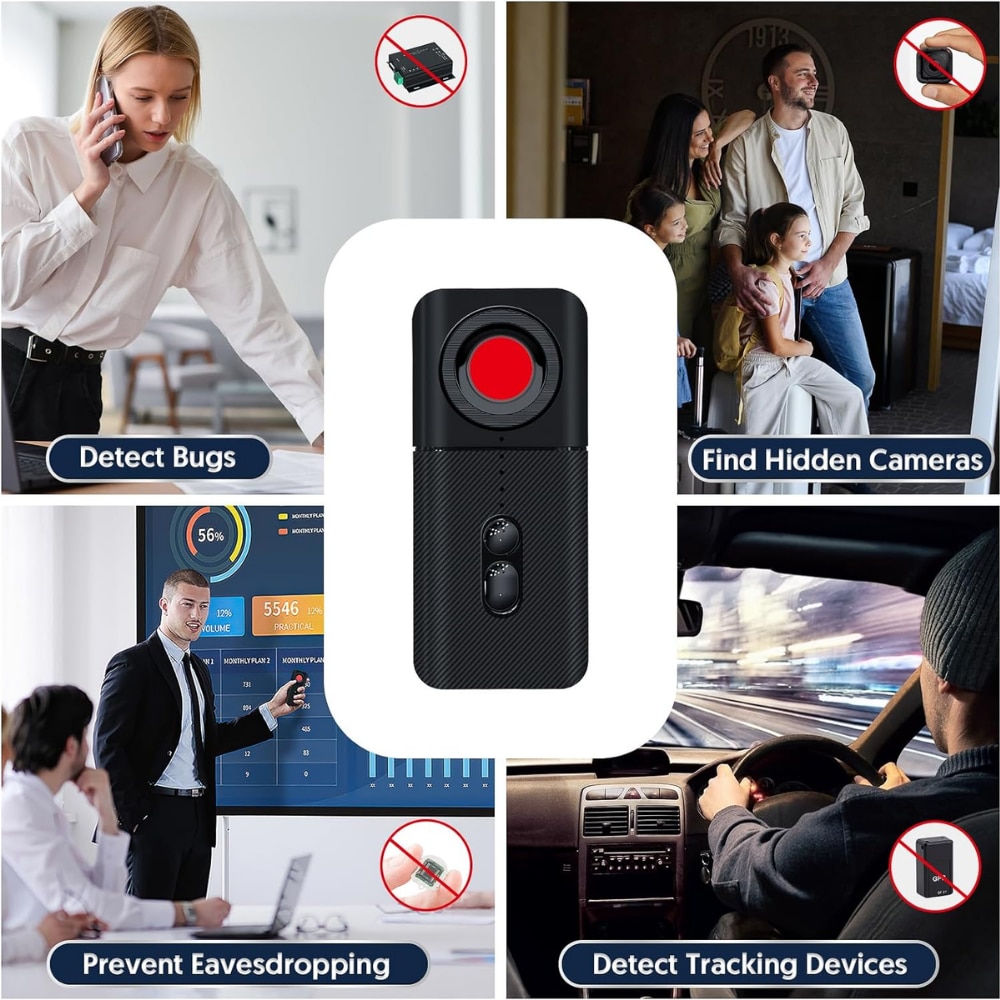 Detector Aparate Spionaj, Camere ascunse, GPS Tracker, Microfoane spion ...
