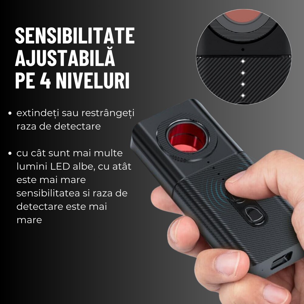 Detector Aparate Spionaj, Camere ascunse, GPS Tracker, Microfoane spion ...