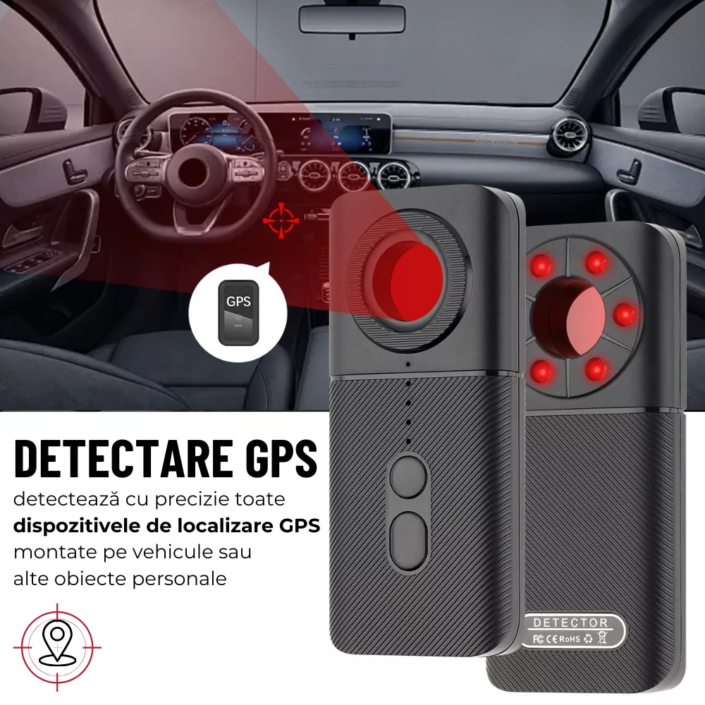 Detector Aparate Spionaj, Camere ascunse, GPS Tracker, Microfoane spion ...