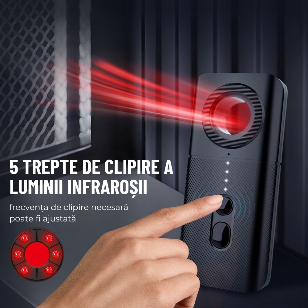 Detector Aparate Spionaj, Camere ascunse, GPS Tracker, Microfoane spion ...