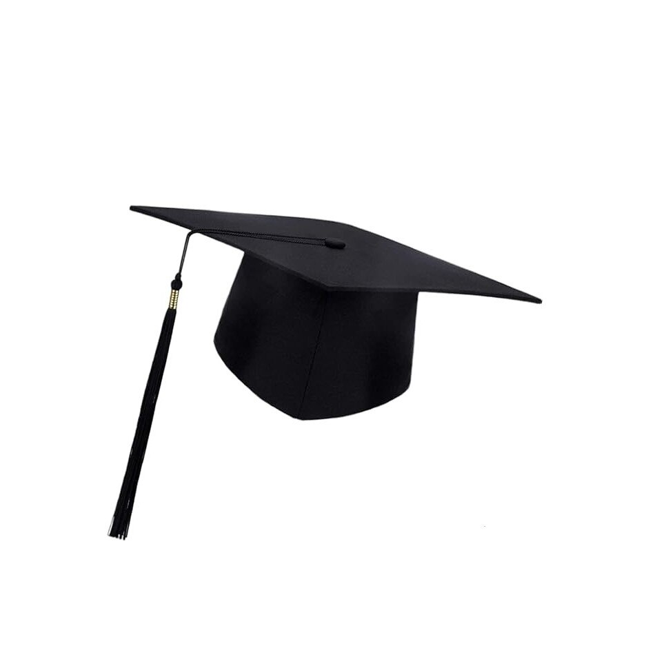 Toca absolvire, pentru studenti, Marime universala, Reglabila, Negru ...