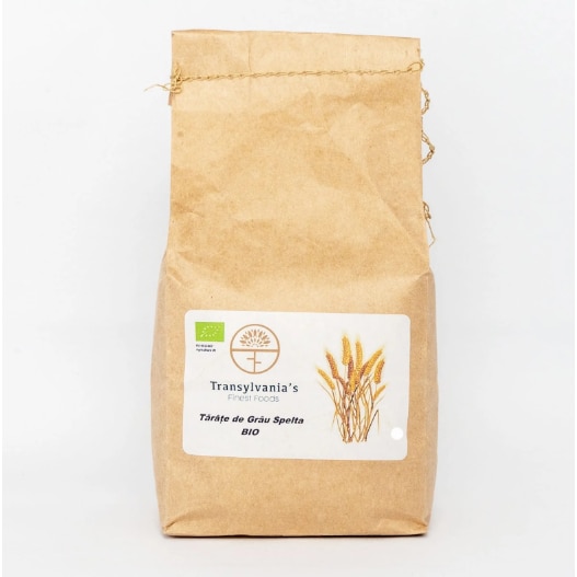 Tarate din grau spelta BIO, 5kg, Transylvania's Finest Foods - eMAG.ro