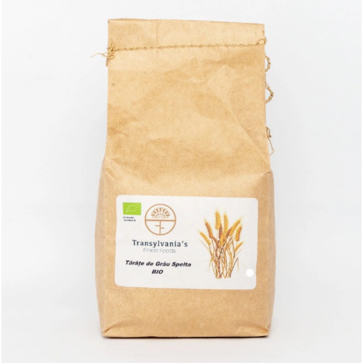 Tarate din grau spelta BIO, 5kg, Transylvania's Finest Foods - eMAG.ro
