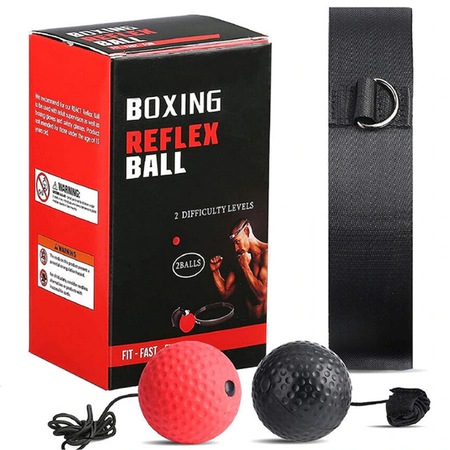 Rqiurpn Reflex edzőkészlet, 2 golyó, állítható, fitneszhez, boxedzéshez ...
