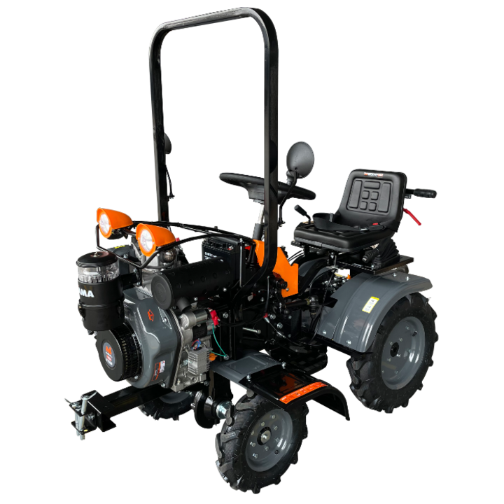 Minitractor/Motocultor diesel 4X4 Evotools PLUS R1200, putere 12 CP ...