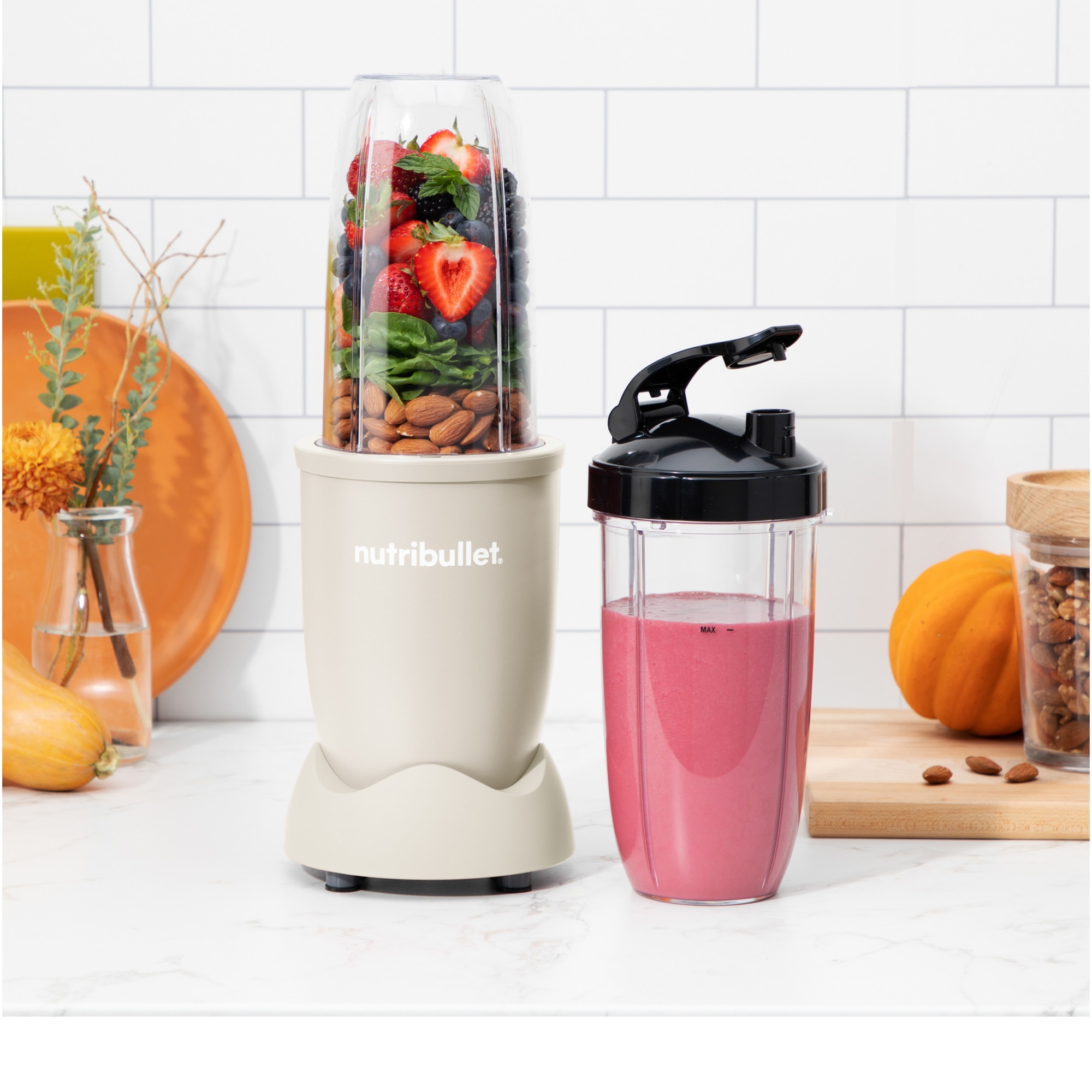 Blender Nutribullet Pro Mineral NB907MASN, 900 W, 1 viteza, 5 accesorii ...