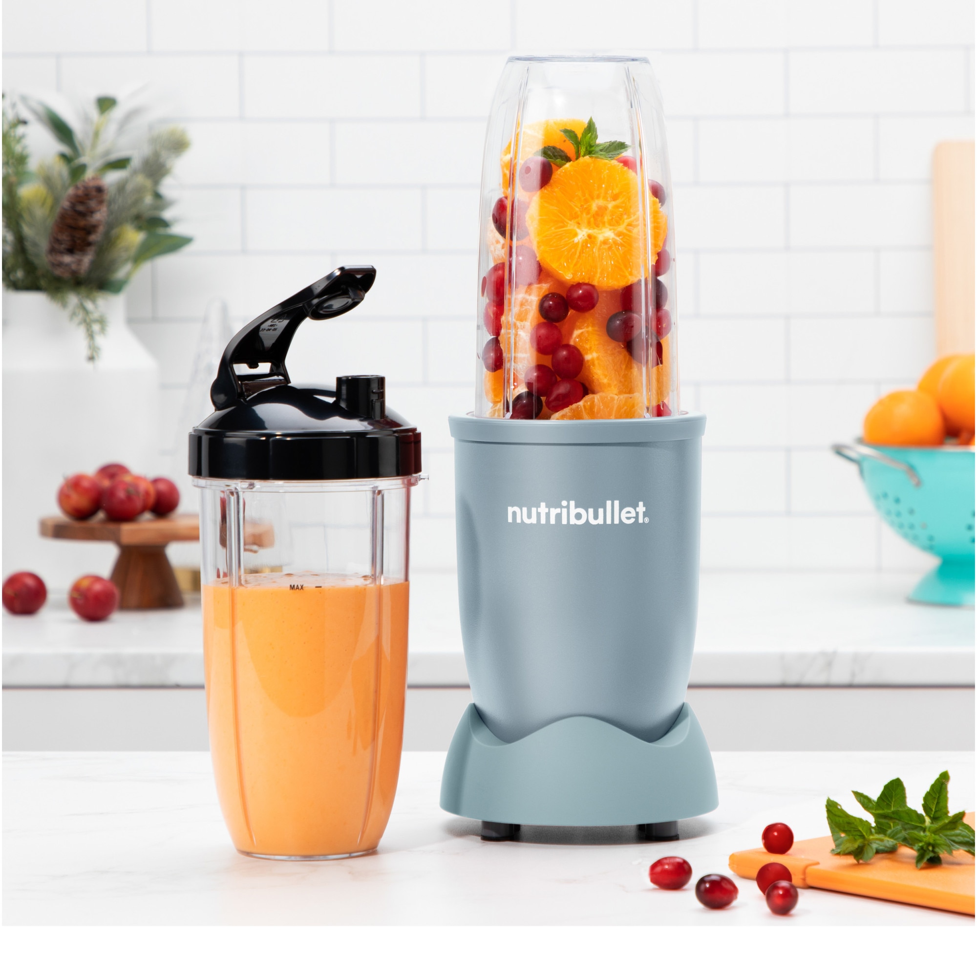 Blender Nutribullet Pro Mineral NB907MASL, 900 W, 1 viteza, 5 accesorii ...