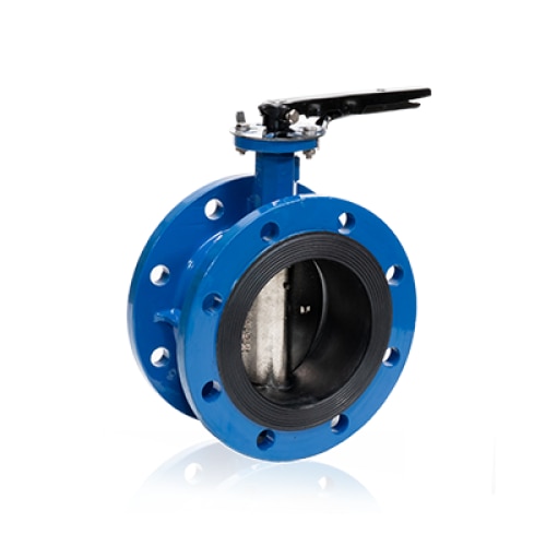 Robinet cu clapa fluture concentric cu flanse, corp si clapa din fonta ...