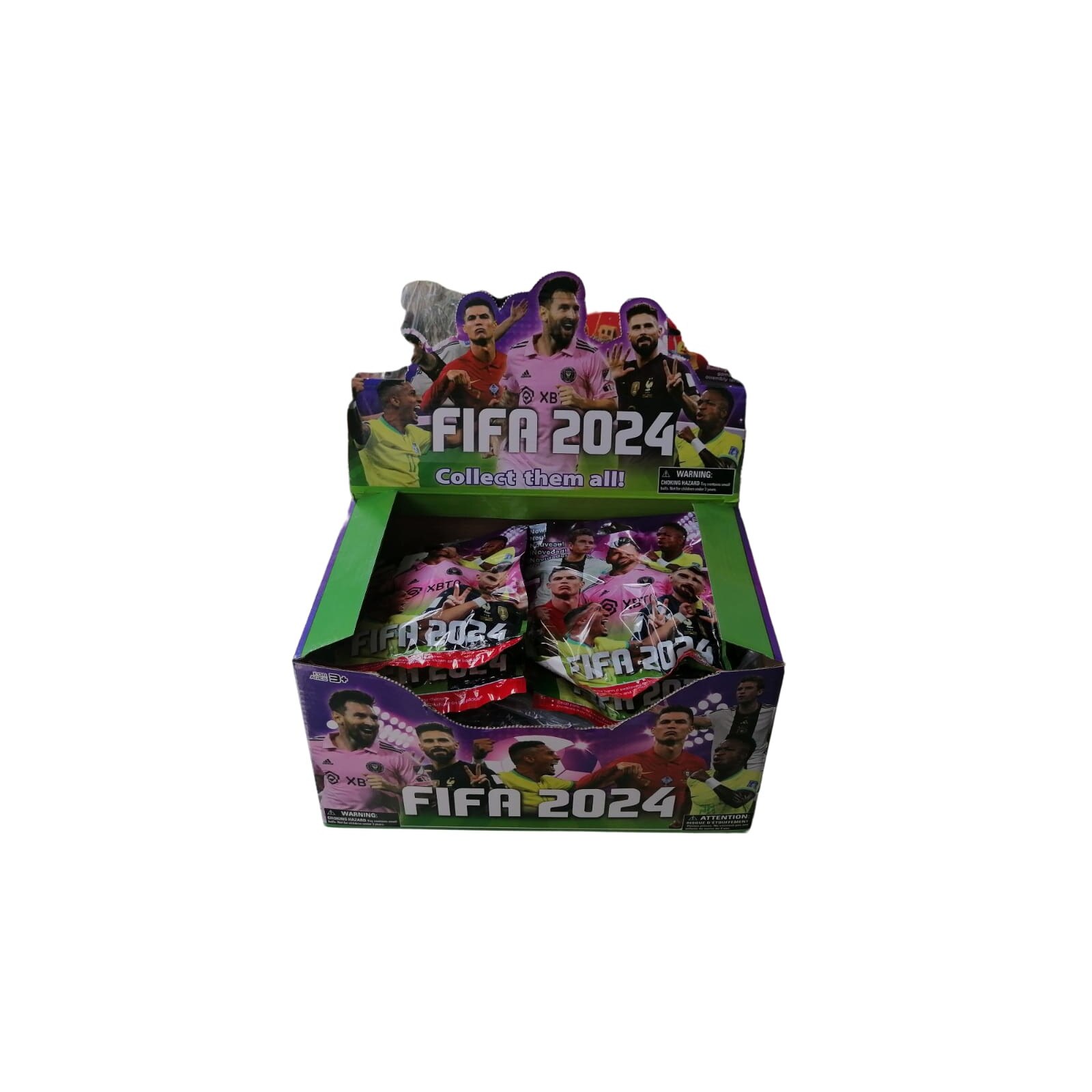 Set 24 Pliculete Figurine, Fotbalisti FIFA EURO 2024, cartonase supriza ...