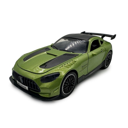 Masina de metal Mercedes-AMG GT Racing, Verde, se deschid usi, lumini ...