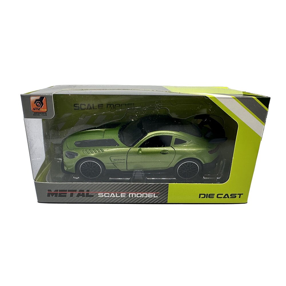 Masina de metal Mercedes-AMG GT Racing, Verde, se deschid usi, lumini ...