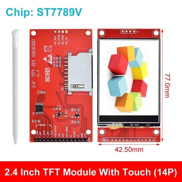 Display TFT SPI 2.4 inch 240x320 LCD cu touchscreen, driver ST7789V Arduino - eMAG.ro