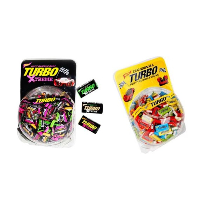 Set Guma Turbo Xtreme cu surprize, 4, 5g X 300buc/set + Guma Turbo cu ...